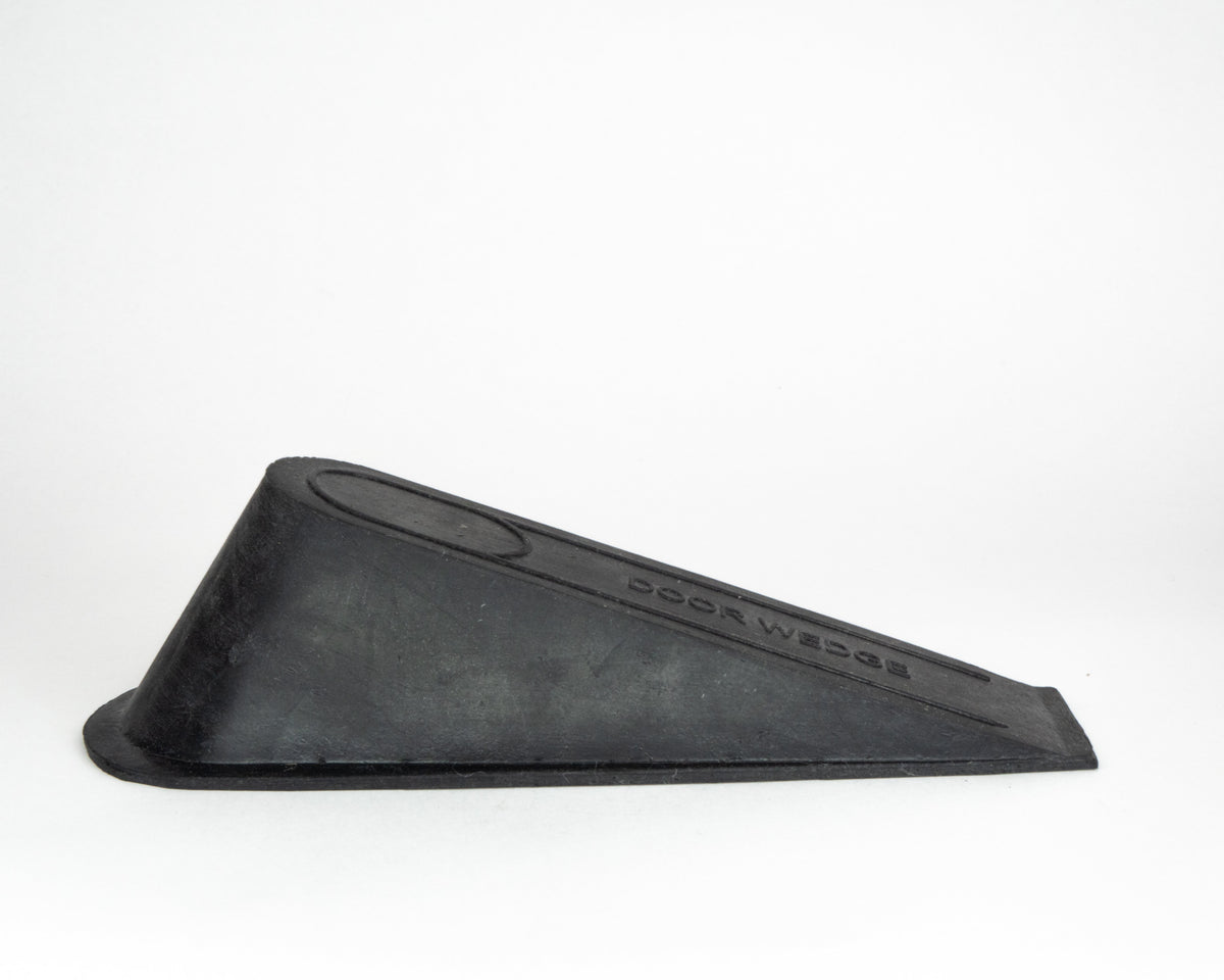 RUBBER DOOR WEDGE BASE BLACK